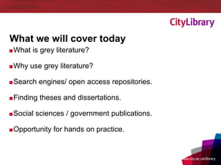 Unlocking grey literature | PPTX