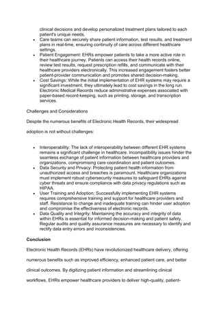 Unlocking Healthcare Efficiency: The Evolution of Electronic Medical ...