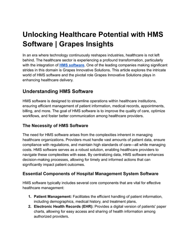 Unlocking Healthcare Potential with HMS Software _ Grapes Insights.pdf