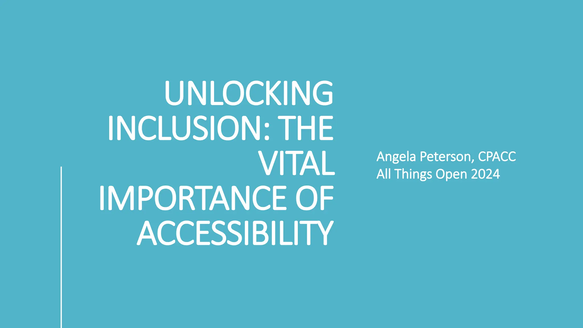 Unlocking Inclusion: The Vital Importance of Accessibility | PPTX