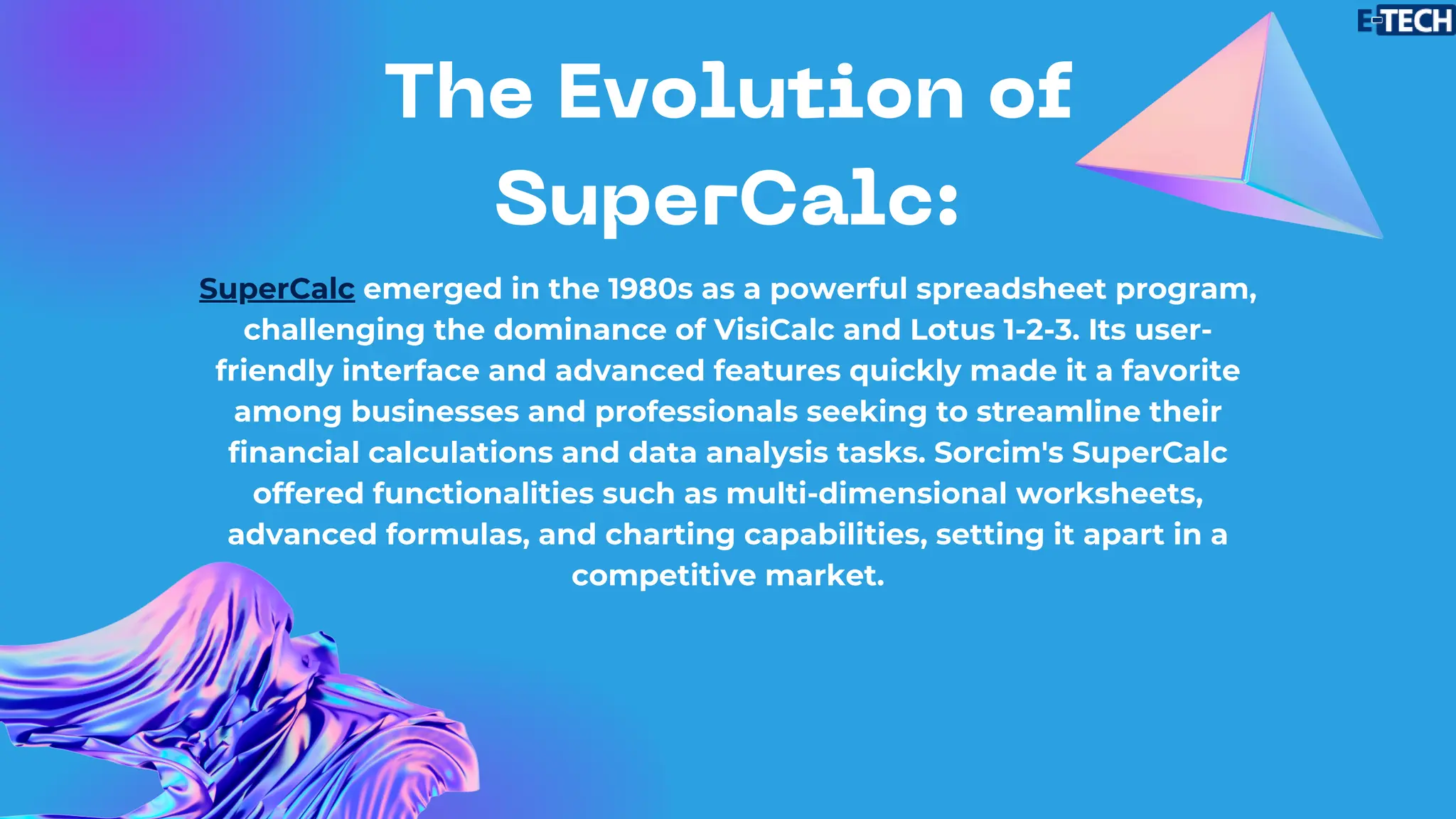SuperCalc Conversion: Unlocking Legacy Data for Modern Platforms | PPT