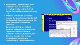 SuperCalc Conversion: Unlocking Legacy Data for Modern Platforms | PPT