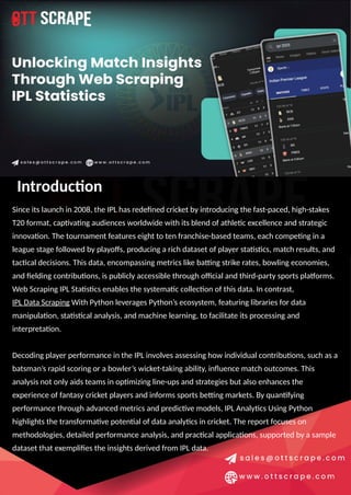 Unlocking Match Insights Through Web Scraping IPL Statistics..pptx