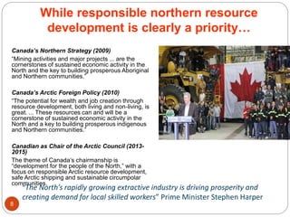 Northern resource development - tax policy and infrastructure | PPT