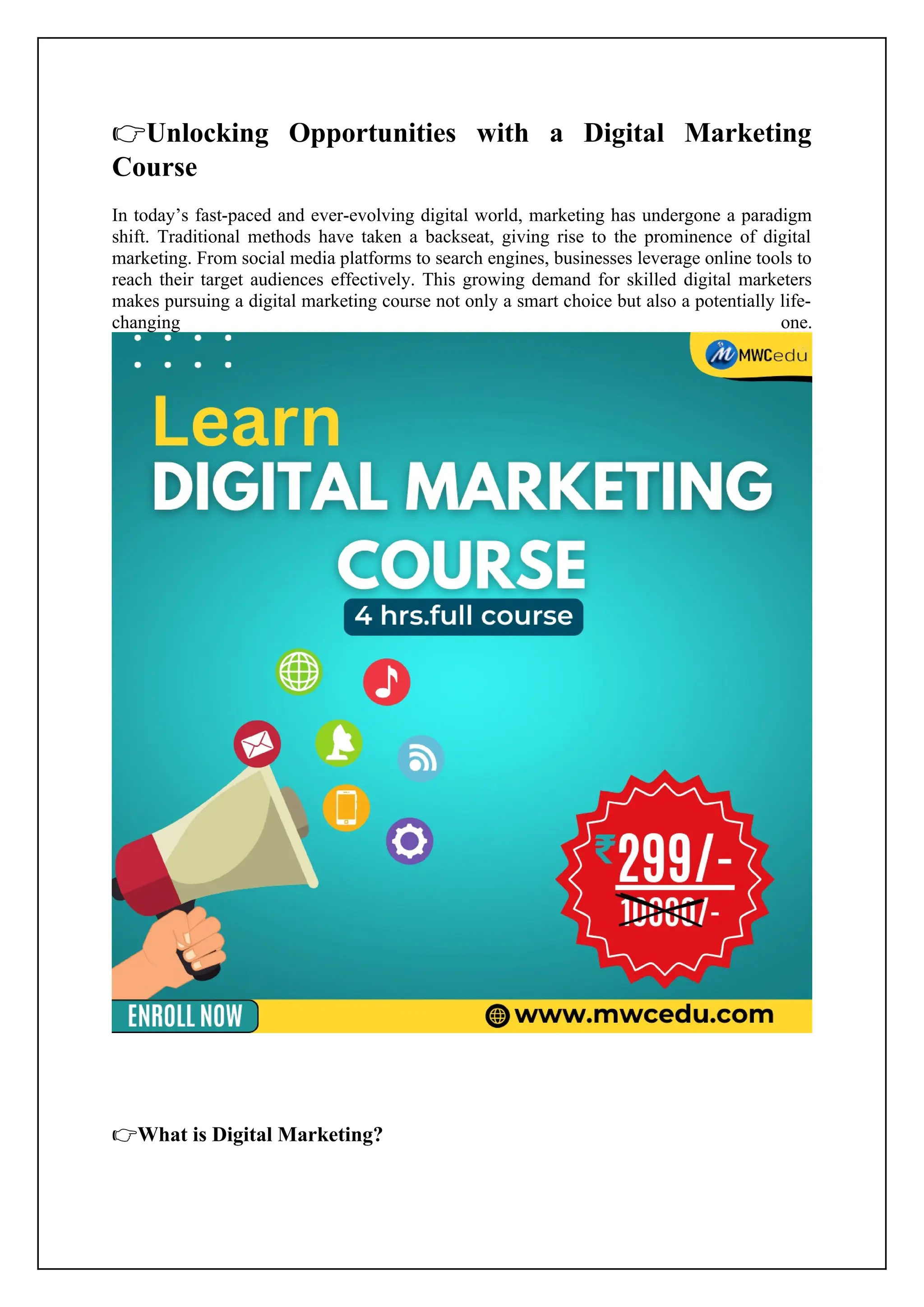 Master Digital Marketing: Online Course. | PDF