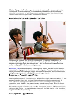 Unlocking Potential: Embracing Neurodivergence in Education | PDF