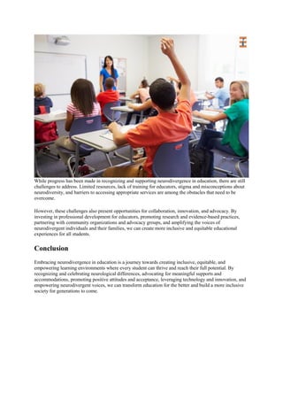 Unlocking Potential: Embracing Neurodivergence in Education | PDF