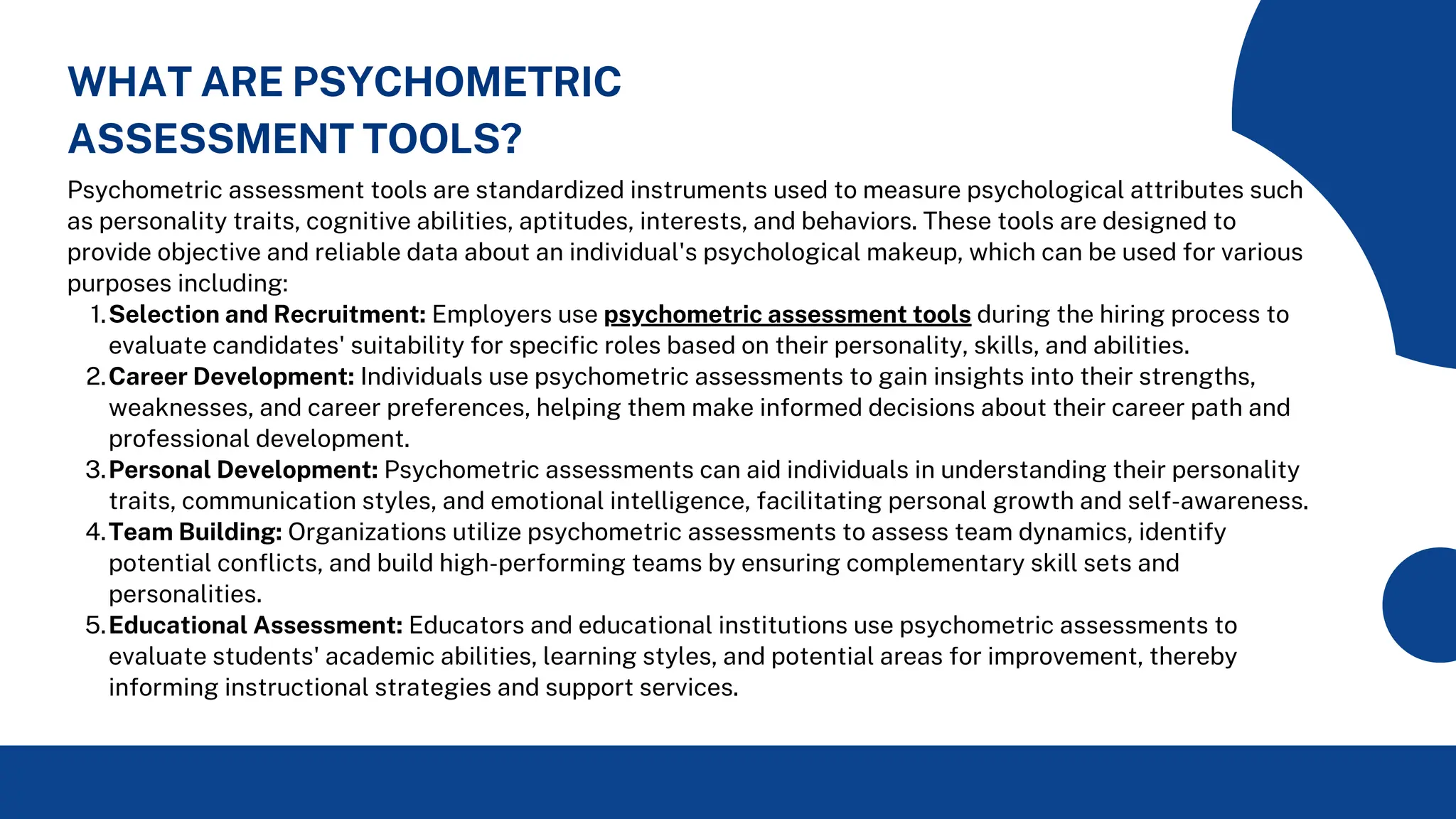 Unlocking Potential: A Guide to Psychometric Assessment Tools | PDF