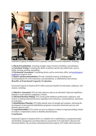 Functional Capacity Evaluation (FCE): Importance, Components, and ...