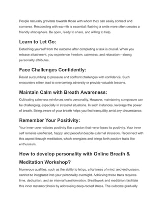 13 Personality development tips for an incredible personality | PDF