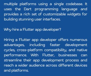 Unlocking Success The Ultimate Guide to Hiring a Flutter App Developer | PPT