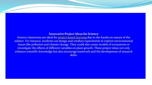 Unlocking Success with Project-Based Learning - Innovative Project ...
