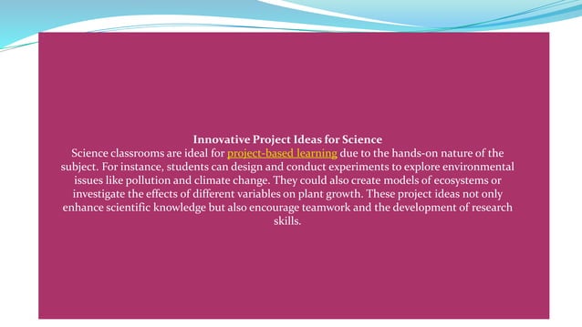 Unlocking Success with Project-Based Learning - Innovative Project ...