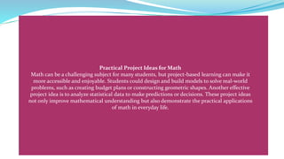 Unlocking Success with Project-Based Learning - Innovative Project ...