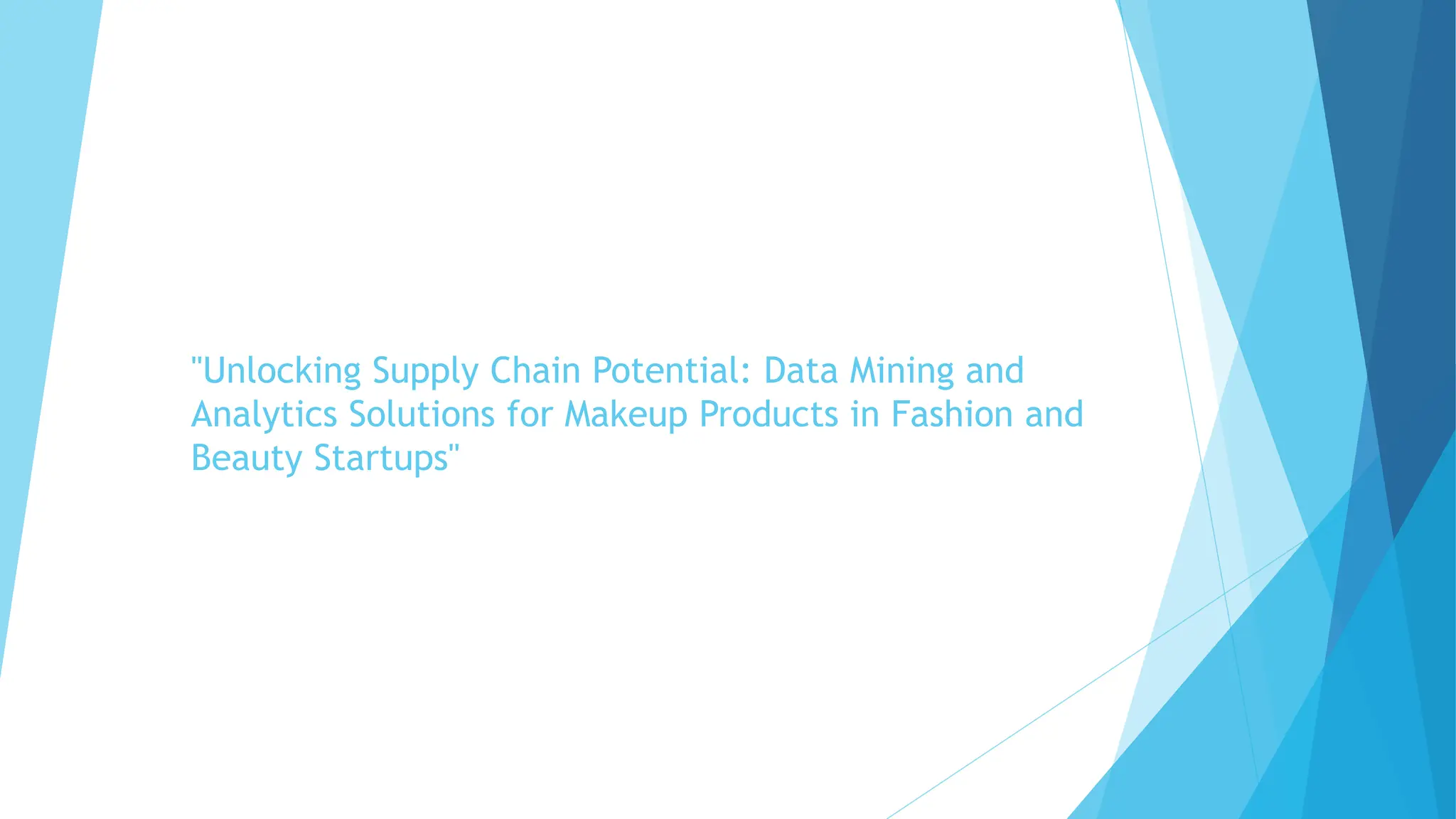 Unlocking Supply Chain Potential data analysis | PPTX | Databases | Computer Software and ...