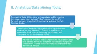 Unlocking Supply Chain Potential data analysis | PPTX | Databases | Computer Software and ...