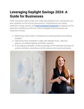 Unlocking the Benefits of Daylight Savings 2024 A Complete Guide | PDF ...