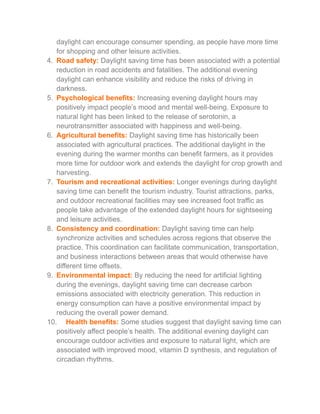 Unlocking the Benefits of Daylight Savings 2024 A Complete Guide | PDF