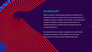 Unlocking the Benefits of Python in Enterprise-Grade Application.pptx