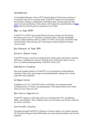 Unlocking the Benefits of Yeah IPTV- Why It's a Must-Have in 2024.pdf