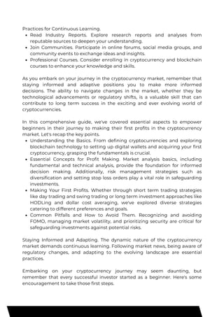 Unlocking the Crypto Market : A Beginner's Guide to Making Your First ...