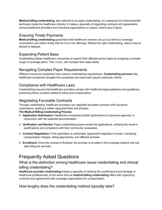 Unlocking the Essentials Healthcare Provider and Medical Billing ...