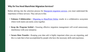 Unlocking the Full Potential of SharePoint Migration Services.pptx
