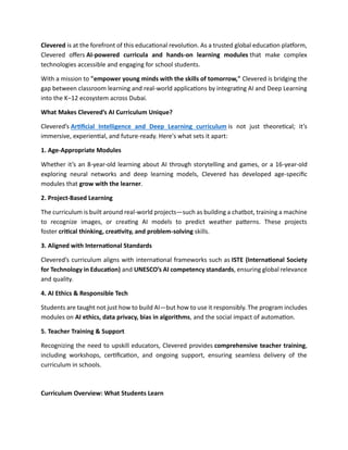 Unlocking the Future - How Clevered’s AI and Deep Learning Curriculum is Transforming School ...