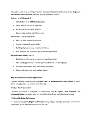 Unlocking the Future - How Clevered’s AI and Deep Learning Curriculum ...