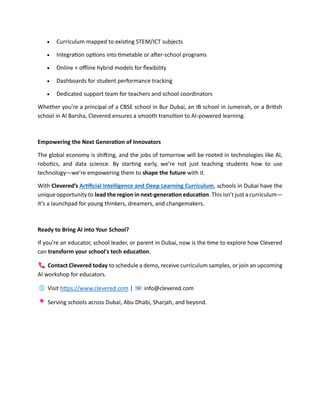 Unlocking the Future - How Clevered’s AI and Deep Learning Curriculum is Transforming School ...