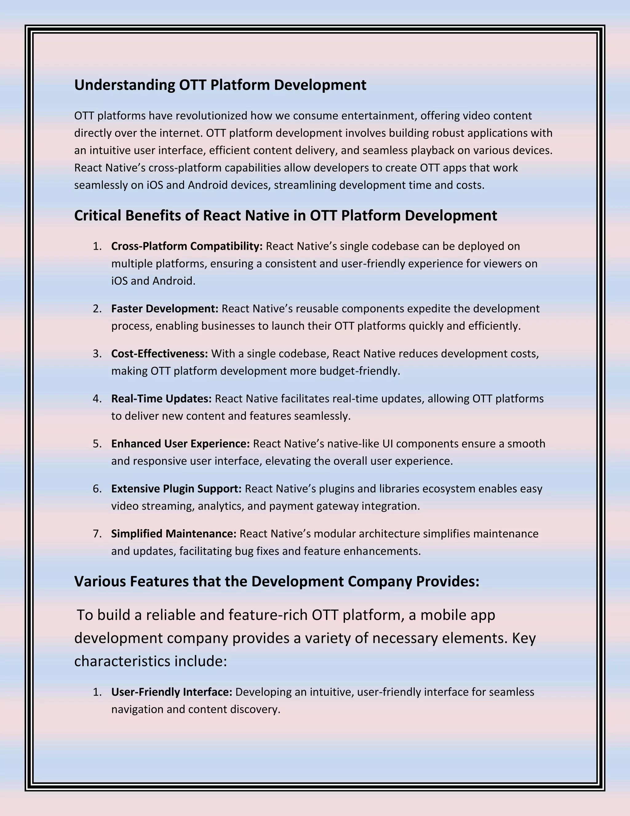 Unlocking the Future-React Native OTT App Development.pdf