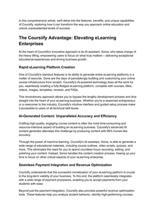 Unlocking the Future of eLearning Coursiify's AI-Powered Automation ...