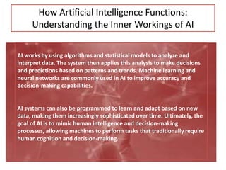Understanding Artificial Intelligence: A Comprehensive Guide | PPT