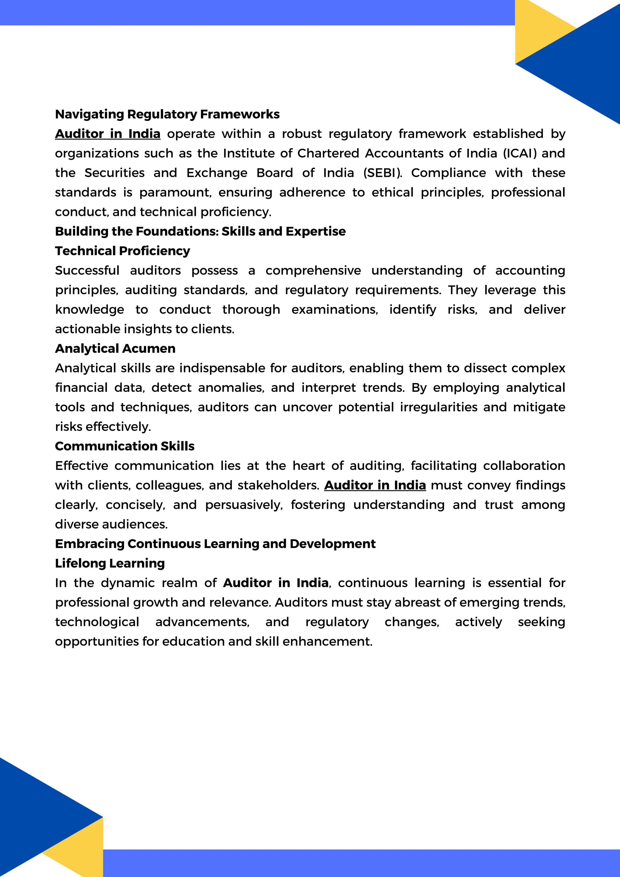 Unlocking the Potential Becoming the Best Auditor in India.pdf