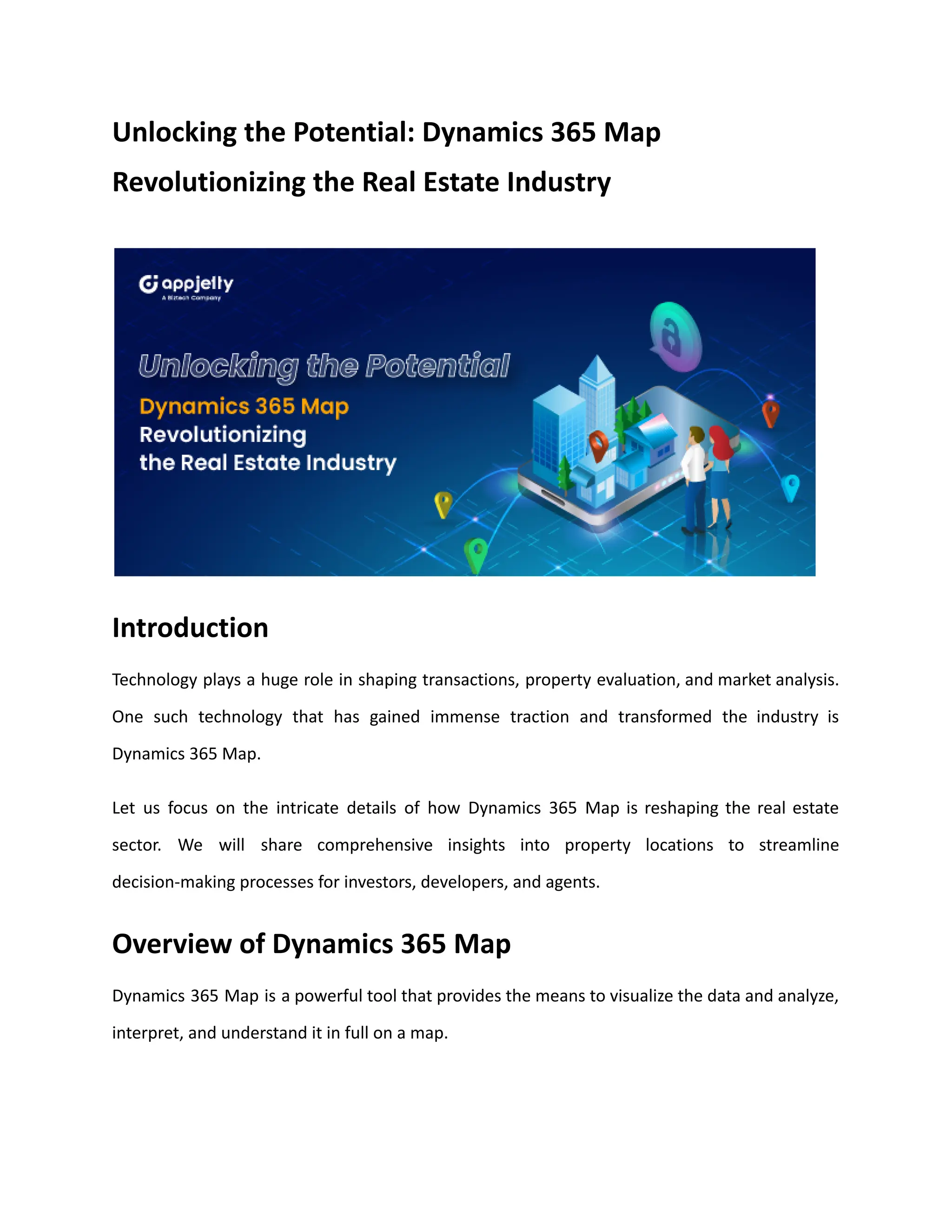 Unlocking the Potential_ Dynamics 365 Map Revolutionizing the Real Estate Industry.pdf