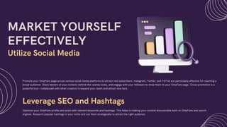 Unlocking the Potential of OnlyFans: Five Essential Tips for Creators | PDF