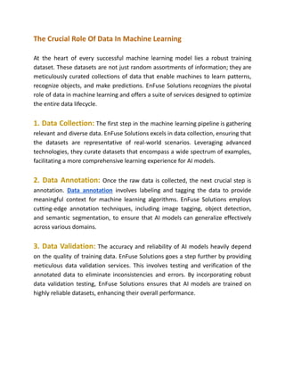 Unlocking The Power Of AI Training Data Services for ML Success | PDF ...