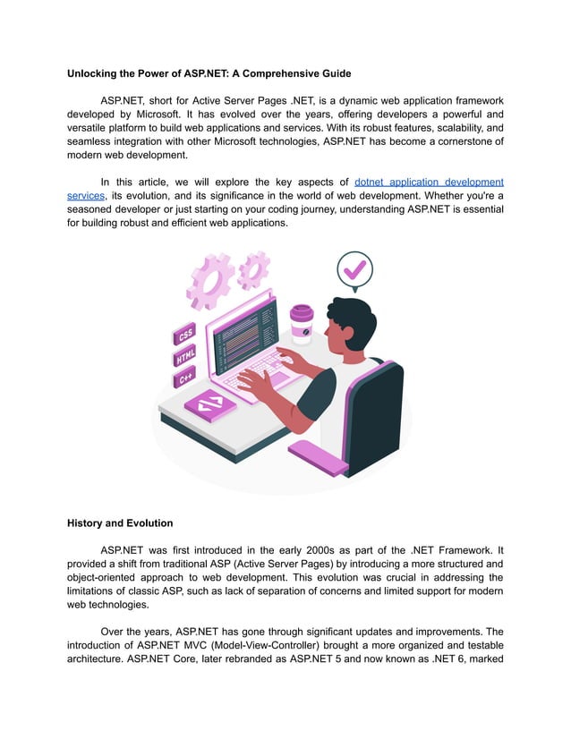 Unlocking the Power of ASP.NET: A Comprehensive Guide | PDF | Free Download