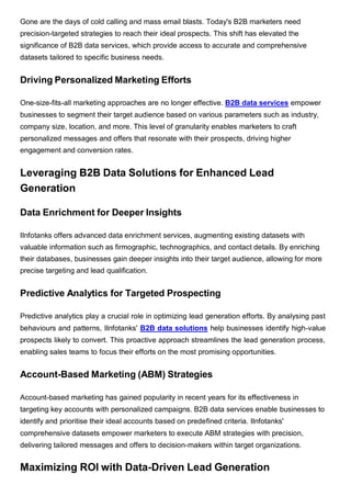 Unlocking the Power of B2B Data Services for Improved Lead Generation.pdf