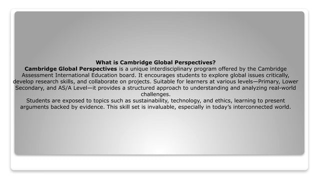 Unlocking the Power of Cambridge Global Perspectives.pptx
