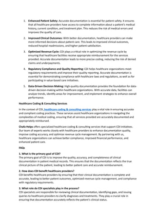 Unlocking the Power of Clinical Documentation Improvement (CDI) in ...