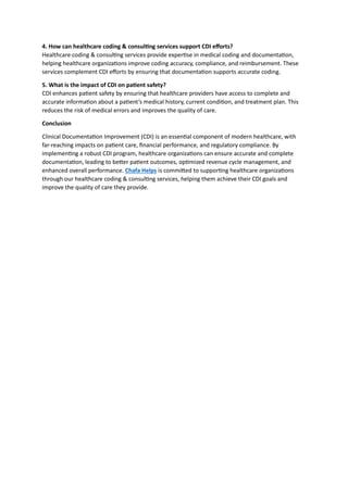 Unlocking the Power of Clinical Documentation Improvement (CDI) in ...