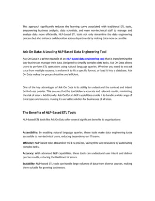 Unlocking the Power of Data with NLP Based ETL Tools like Ask On Data.docx