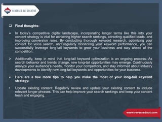 Unlocking the power of long-tail keywords: a comprehensive guide for ...