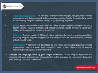 Unlocking the power of long-tail keywords: a comprehensive guide for ...