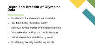 Unlocking the Power of Olympics Data.pptx
