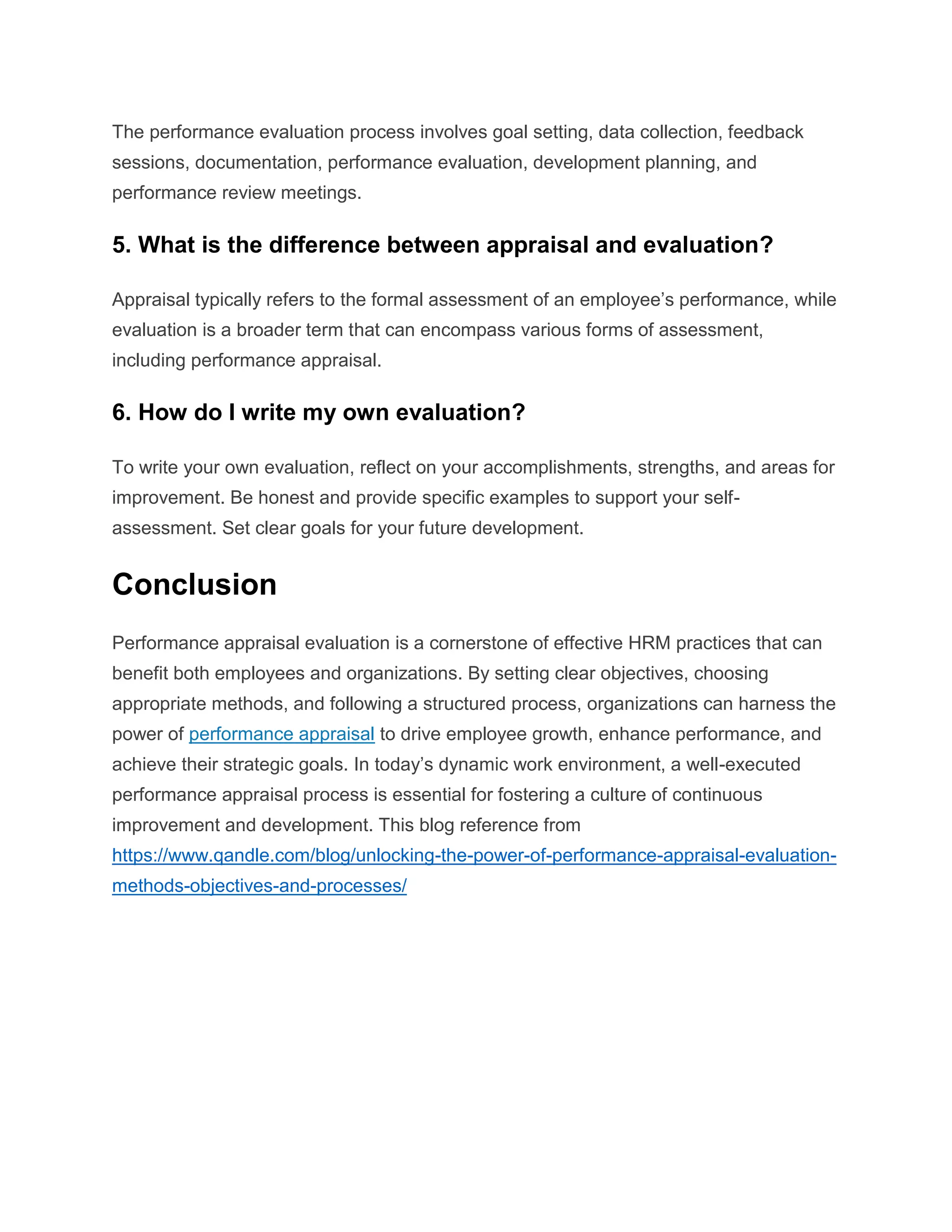 Unlocking The Power Of Performance Appraisal Evaluation Methods Objectives And Processes