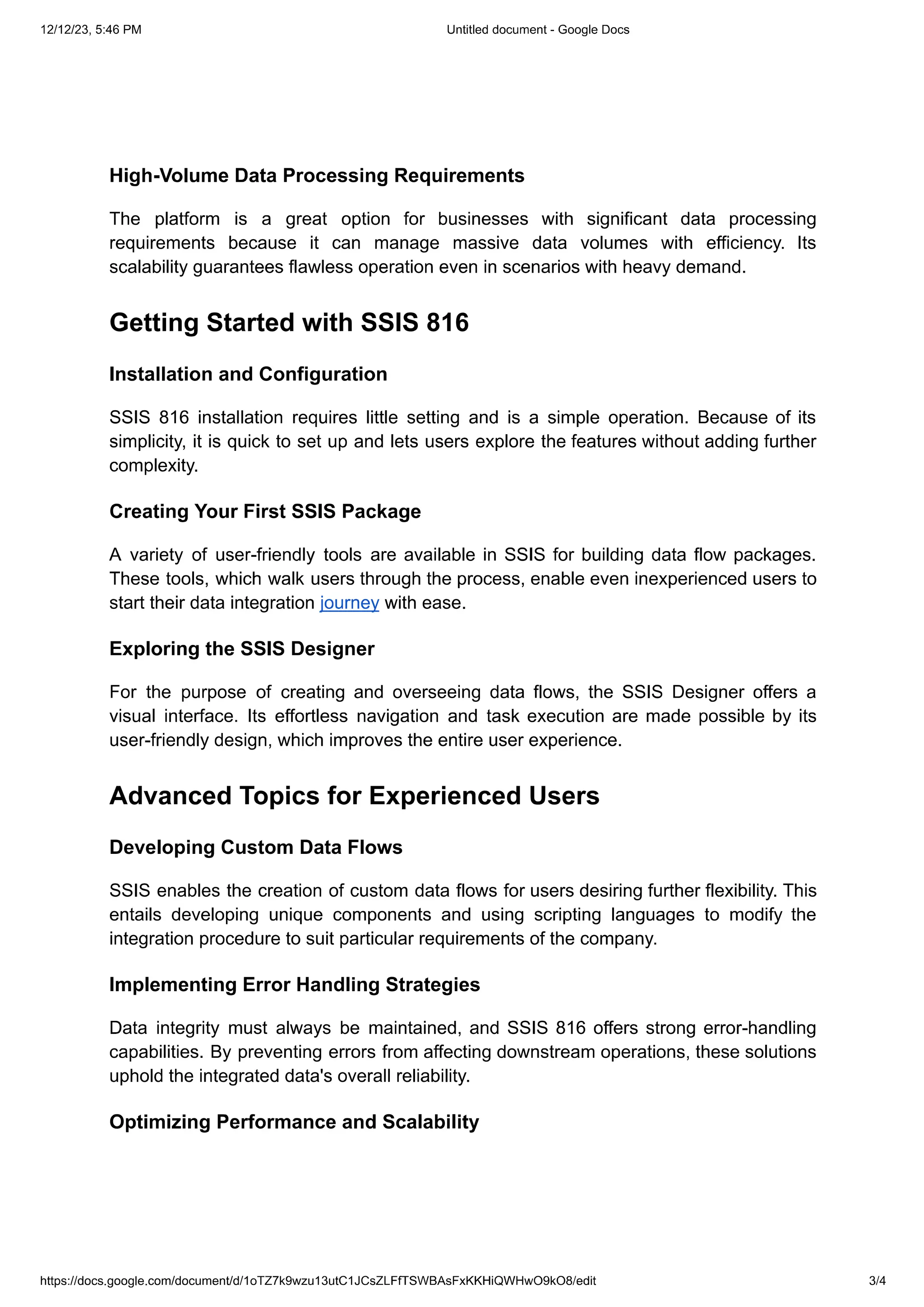 Unlocking The Power of SSIS 816- A Comprehensive Guide to Data Integration Excellence | PDF