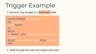 Unlocking the Power of Triggers in SQL Server | PPT