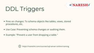 Unlocking the Power of Triggers in SQL Server | PDF | Databases | Computer Software and Applications